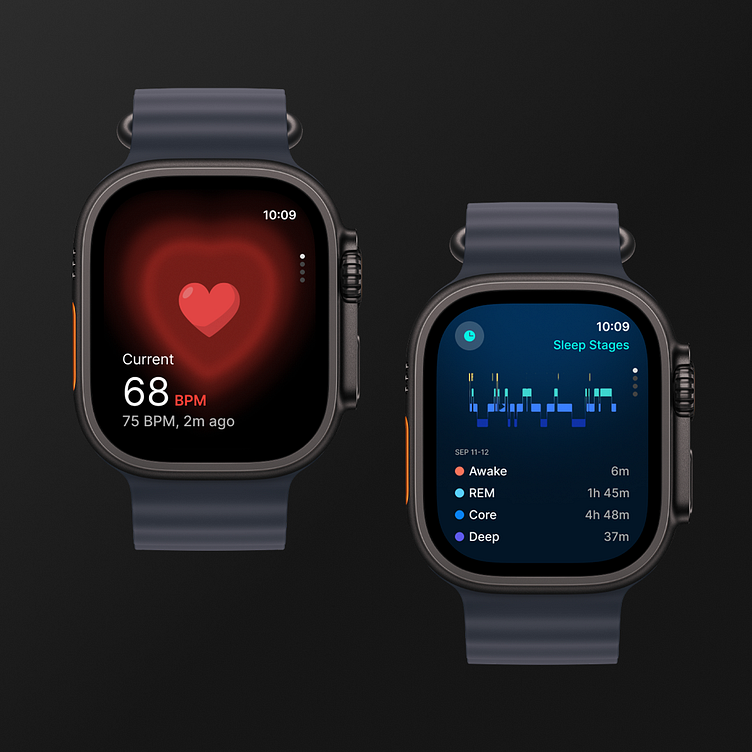 Designed for Your Heart & Sleep – Meet My Latest Watch UI! by Harshita ...