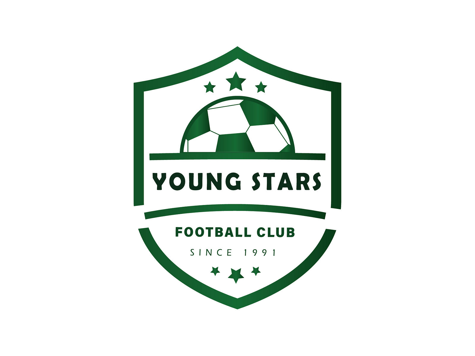 young stars football club by Esraa on Dribbble