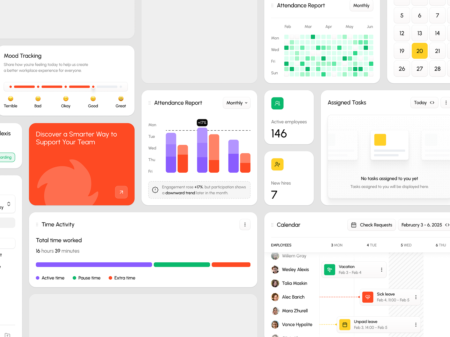 HR Dashboard UI — Clear Metrics, Human-Centered Design by Outcrowd on Dribbble