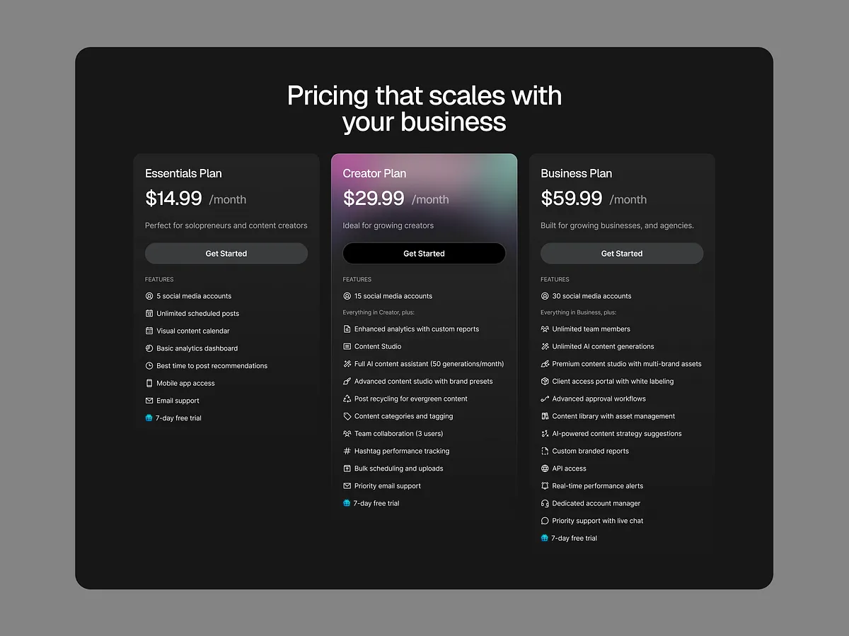 Browse thousands of Pricing UI images for design inspiration | Dribbble