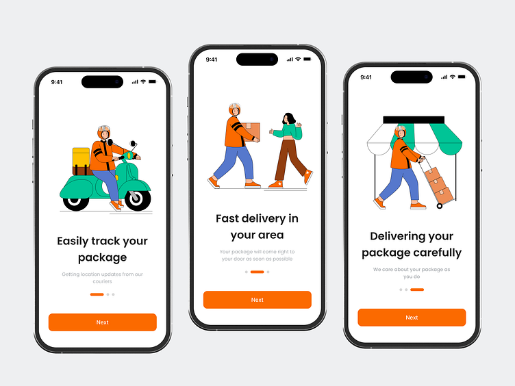 Delivery Splash Screen Illustration by Fanka for Korsa on Dribbble