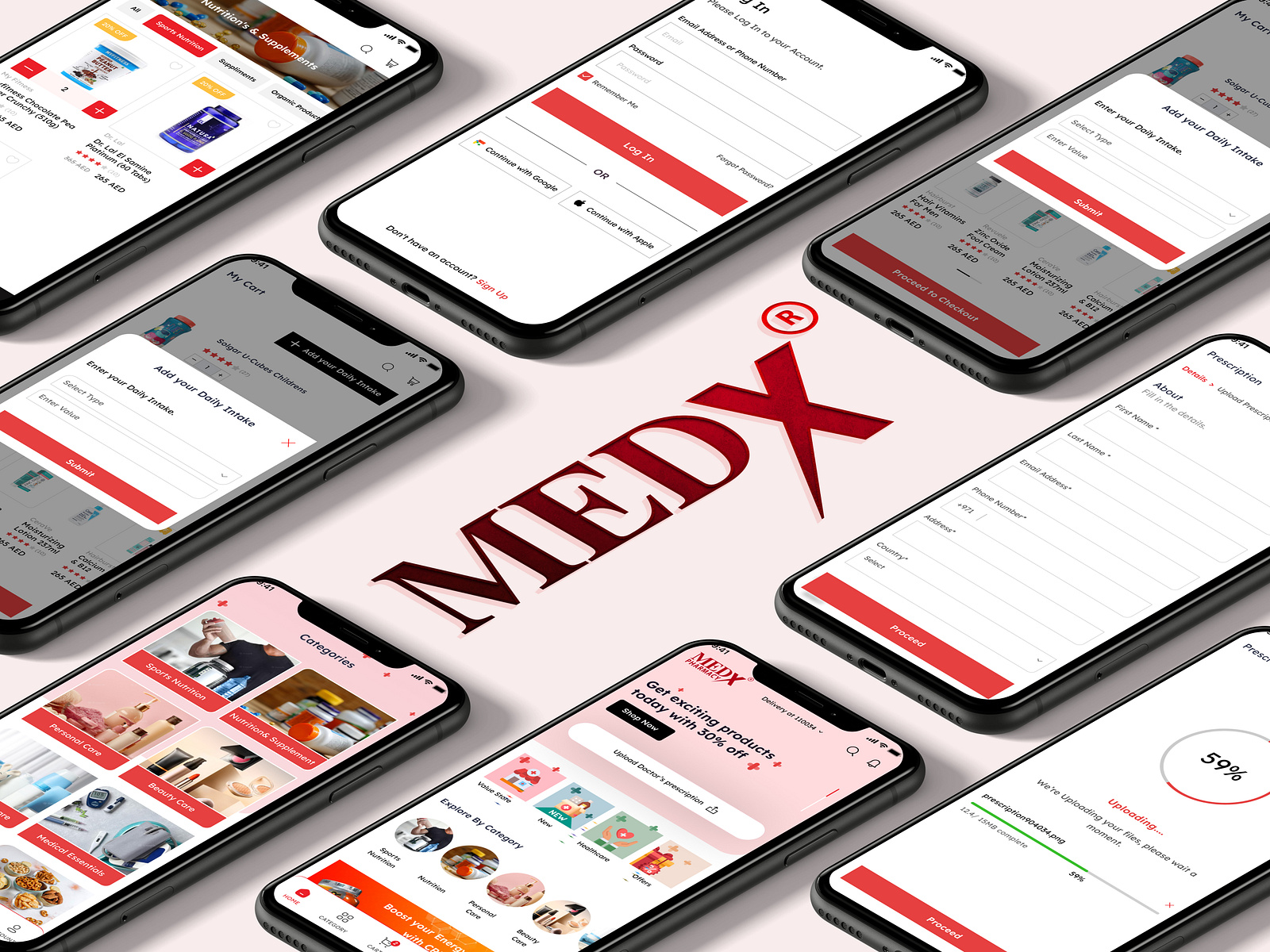 MedX Pharmacy App UI/UX by Parvesh Kumar on Dribbble