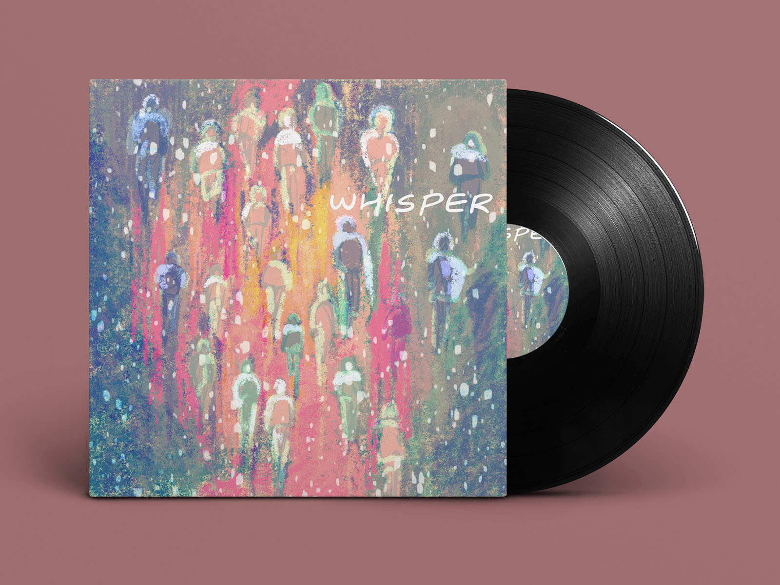 whisper - Album cover art by song on Dribbble