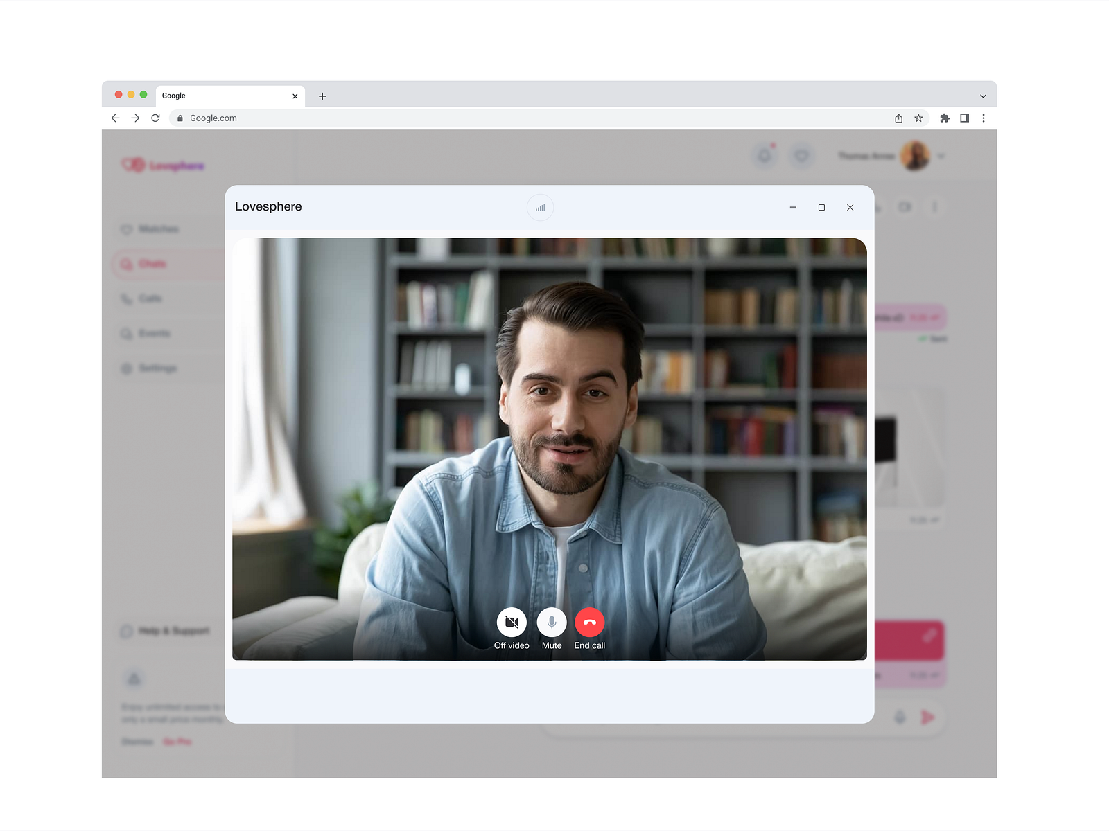 Video Call for a web app by Ayodeji Sebanjo on Dribbble