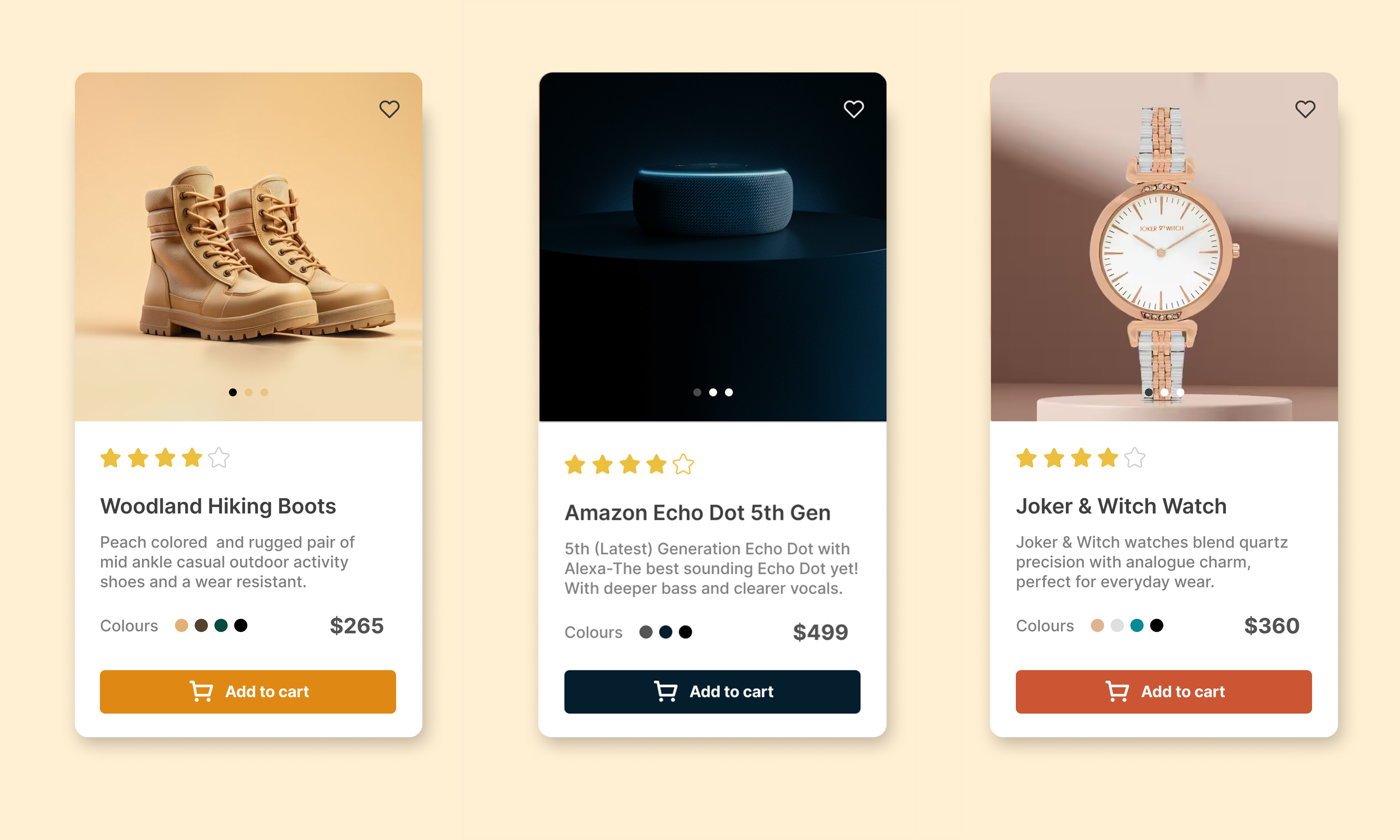 Product Card Design by Farzana Lodi on Dribbble