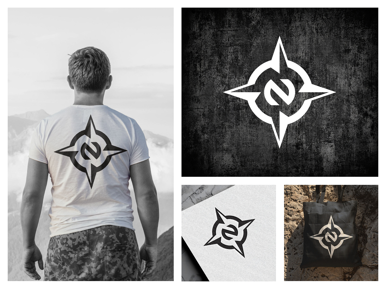 Compass + N Letter Monogram Logo, Up for sale! by Daud Hasan on Dribbble