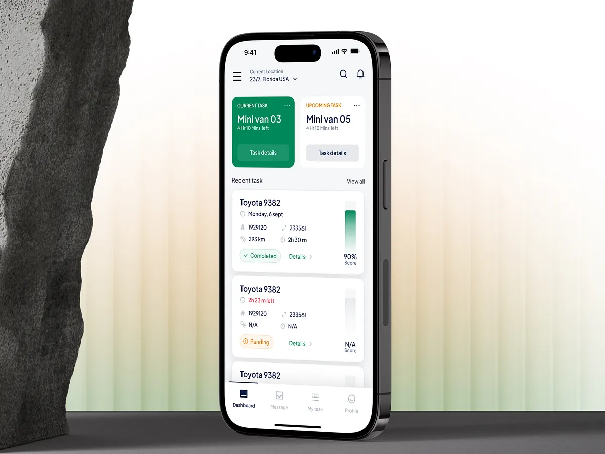 Browse thousands of Driver App UI images for design inspiration | Dribbble