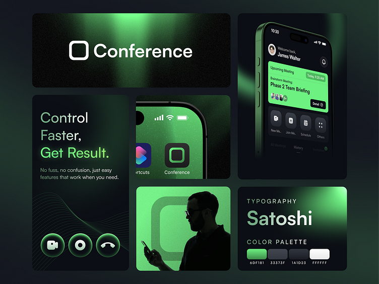 Conference — Video Call & Meeting App UI Design by Sir Kafi on Dribbble