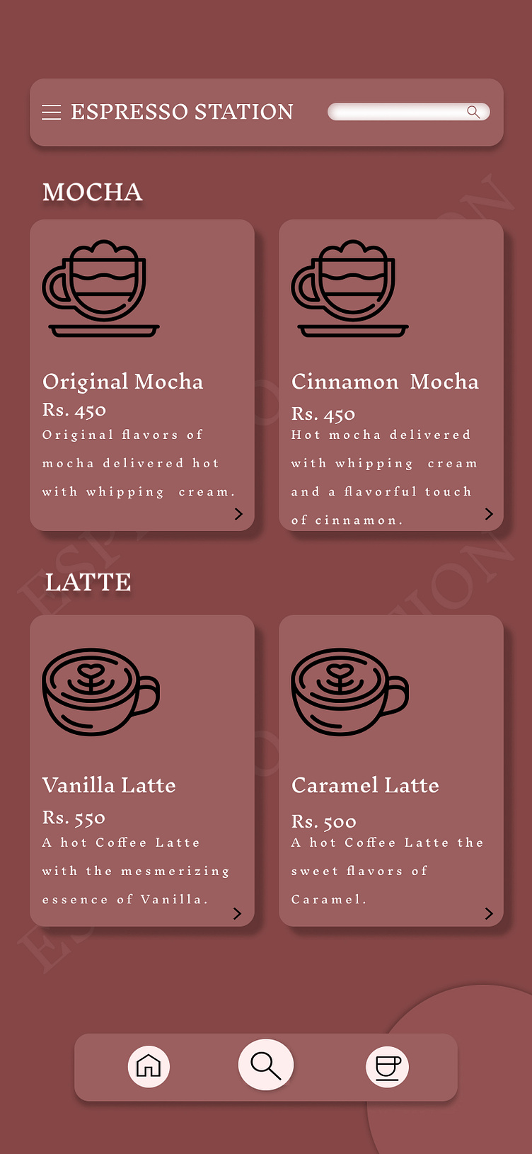 Coffee Shop App UI Design by Tayyaba Noor on Dribbble