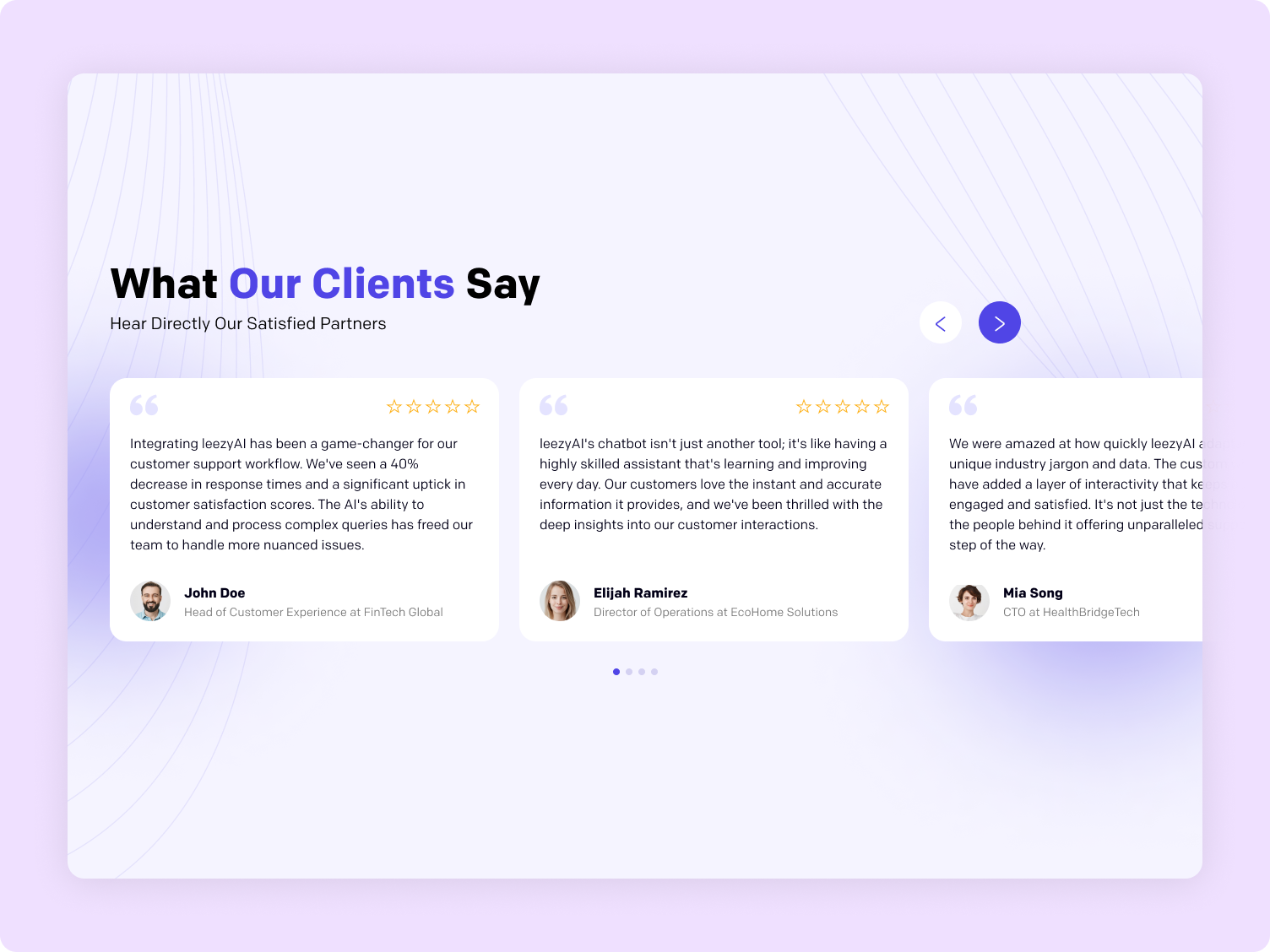 💬 AI SaaS Testimonials Section – Client Reviews UI in Figma by ...