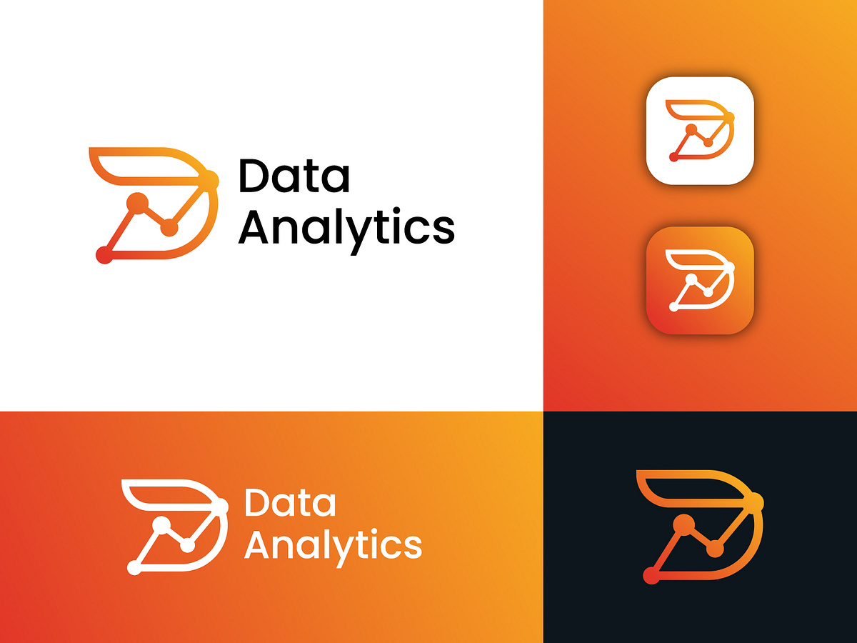 Data Analytics logo by Sajal Saha | logo designer on Dribbble