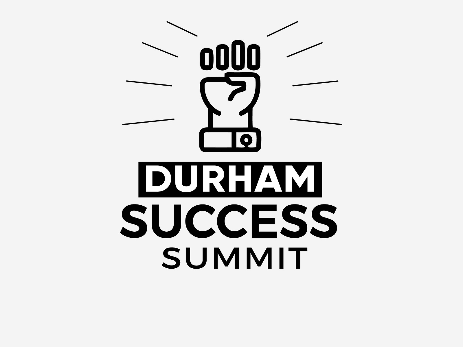 DURHAM SUCCESS SUMMIT Black and white LOGO by Golden Linning Solution ...