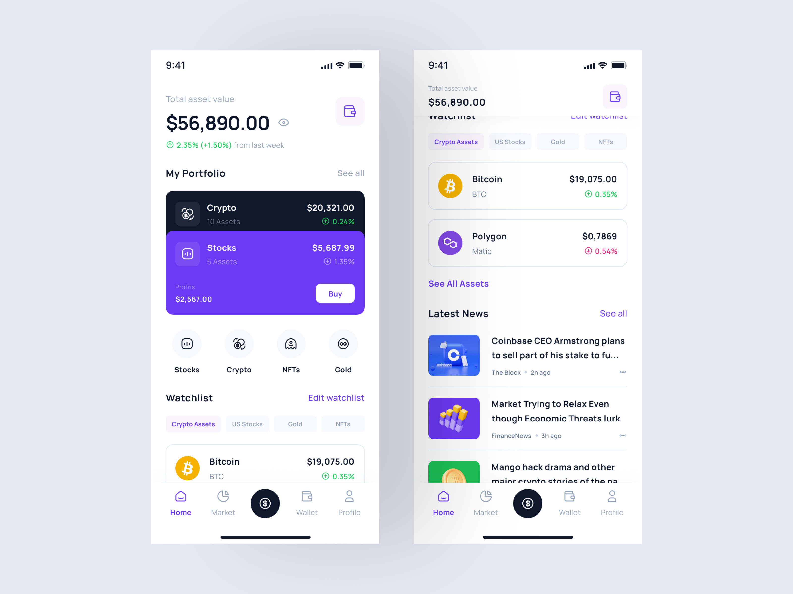 Finline - Investment & Finance App UI Kit by Uxerflow UI/UX on Dribbble