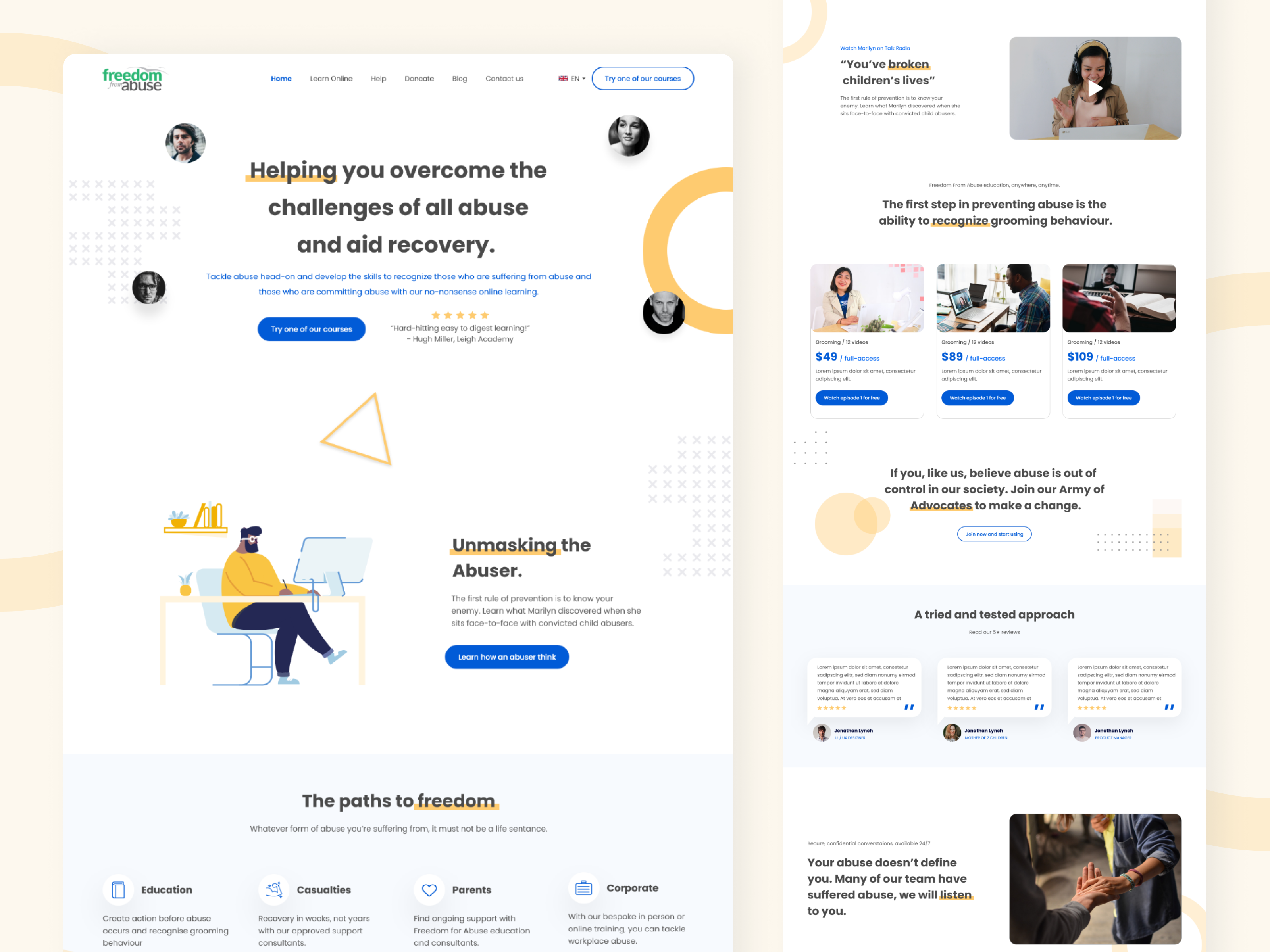 Modern landing page design by District 22 Agency for District-22 on ...