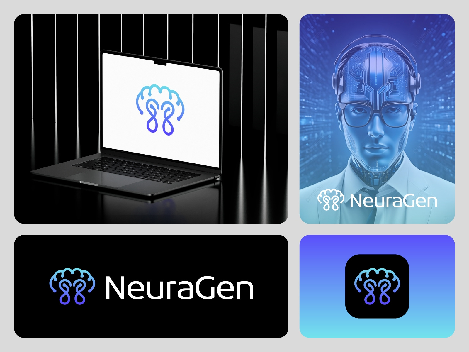 NeuraGen - artificial intelligence logo design, brand identity by Sajal ...