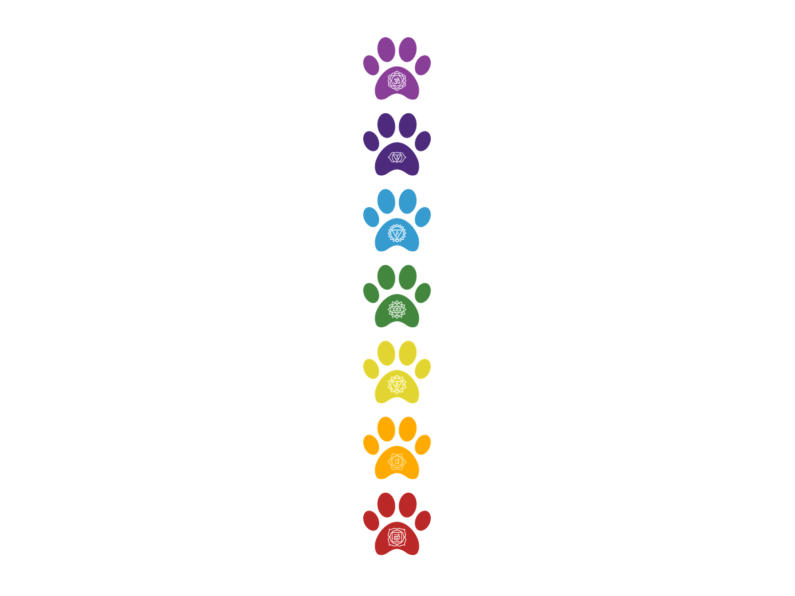 7 Chakras Puppy Paw by mustafa sayar on Dribbble