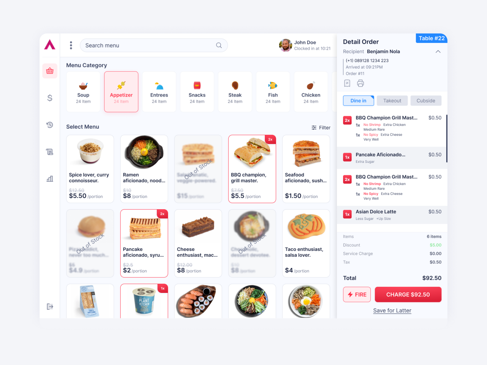 POS System - Order Screen UI by Syaiful Anshor on Dribbble