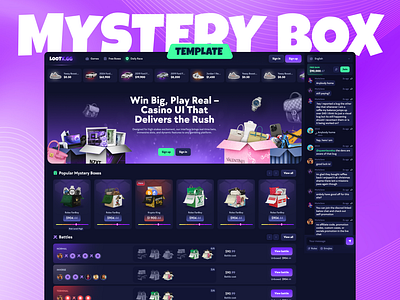 Mystery Box Template by Paws Designs on Dribbble