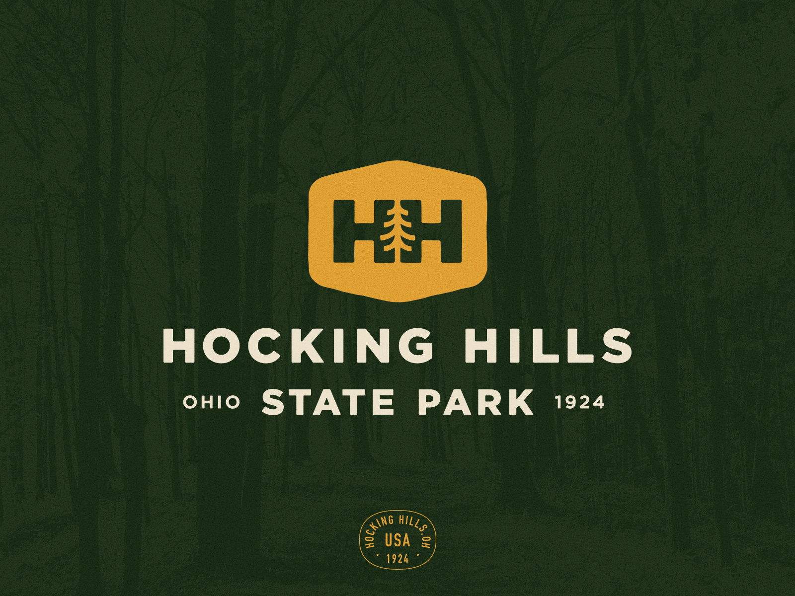 Hocking Hills Logos by Nick Johnston on Dribbble