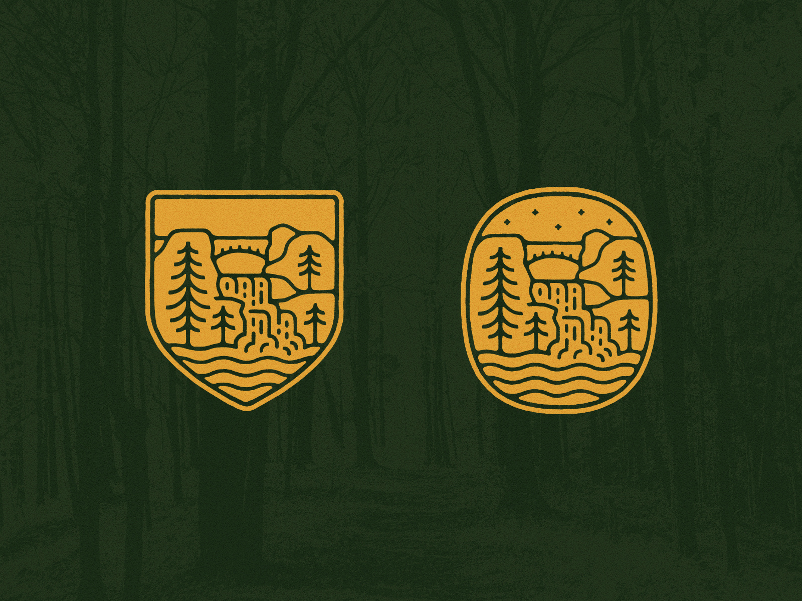 Hocking Hills Logos by Nick Johnston on Dribbble