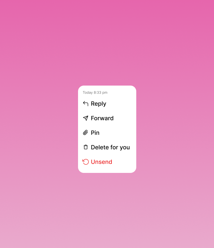 Context Menu design Inspired by Instagram by Abhishek Sagare on Dribbble