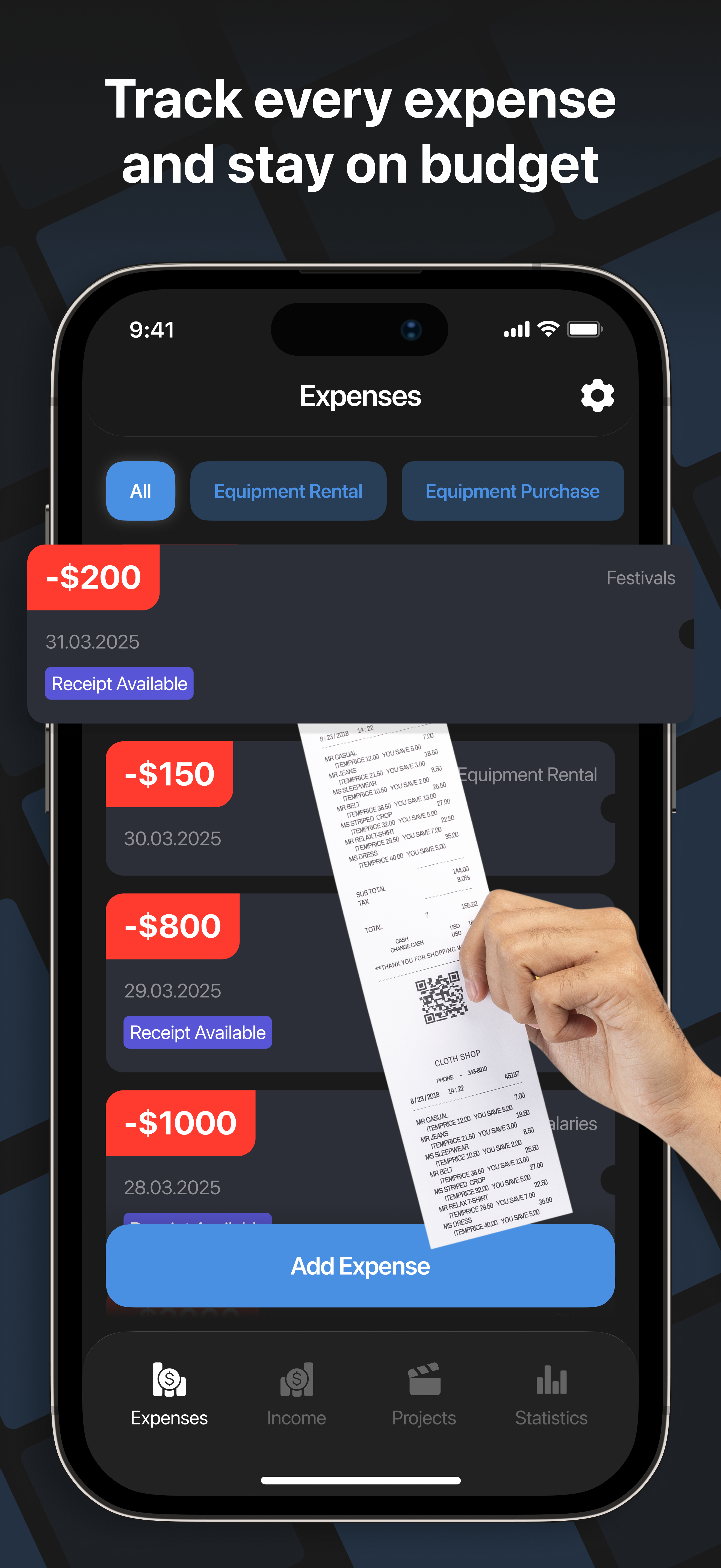 IndiePurse - UI/UX Design for Film Budget Management Mobile App by ...