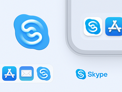 Skype Logo Redesign Concept by Dmitry Lepisov on Dribbble