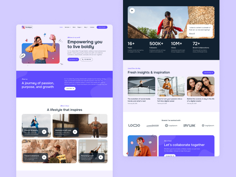 Personal CV Website Design by rozzaq on Dribbble