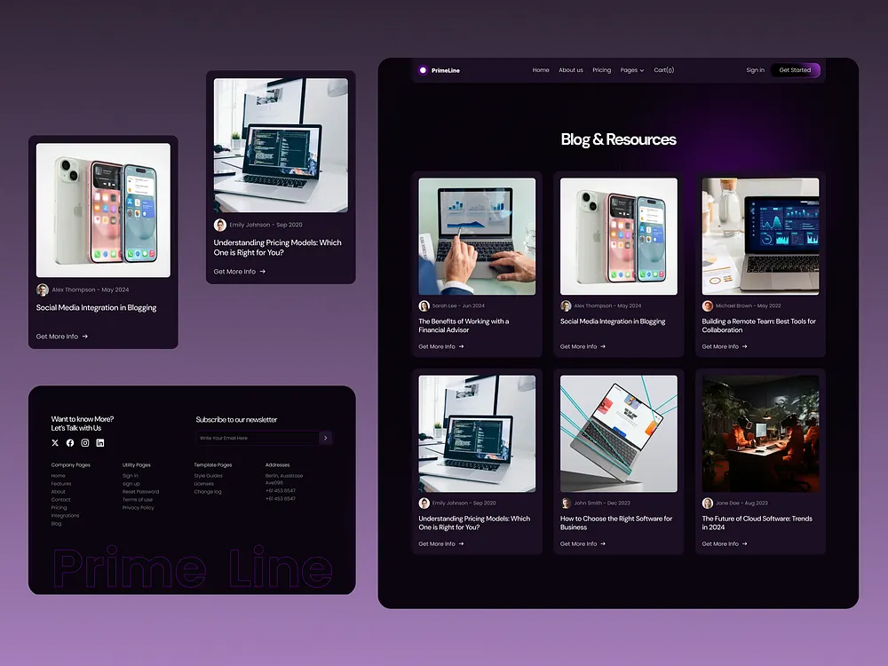 Browse thousands of Blog Section images for design inspiration | Dribbble