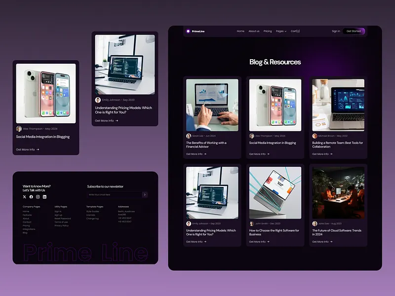 Browse thousands of Blog Section images for design inspiration | Dribbble