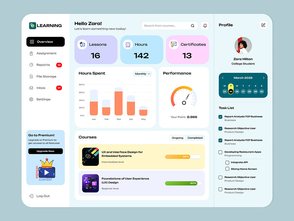 eLearning – Modern Dashboard for Digital Education 🌐 by Mahamudur ...