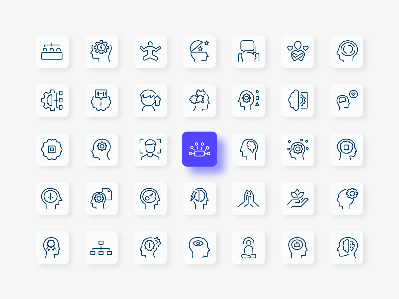 Mindfulness Icon Set by rubbble on Dribbble