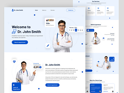 Medicare Website | Doctor landing page | Personal Website by Foysal ...