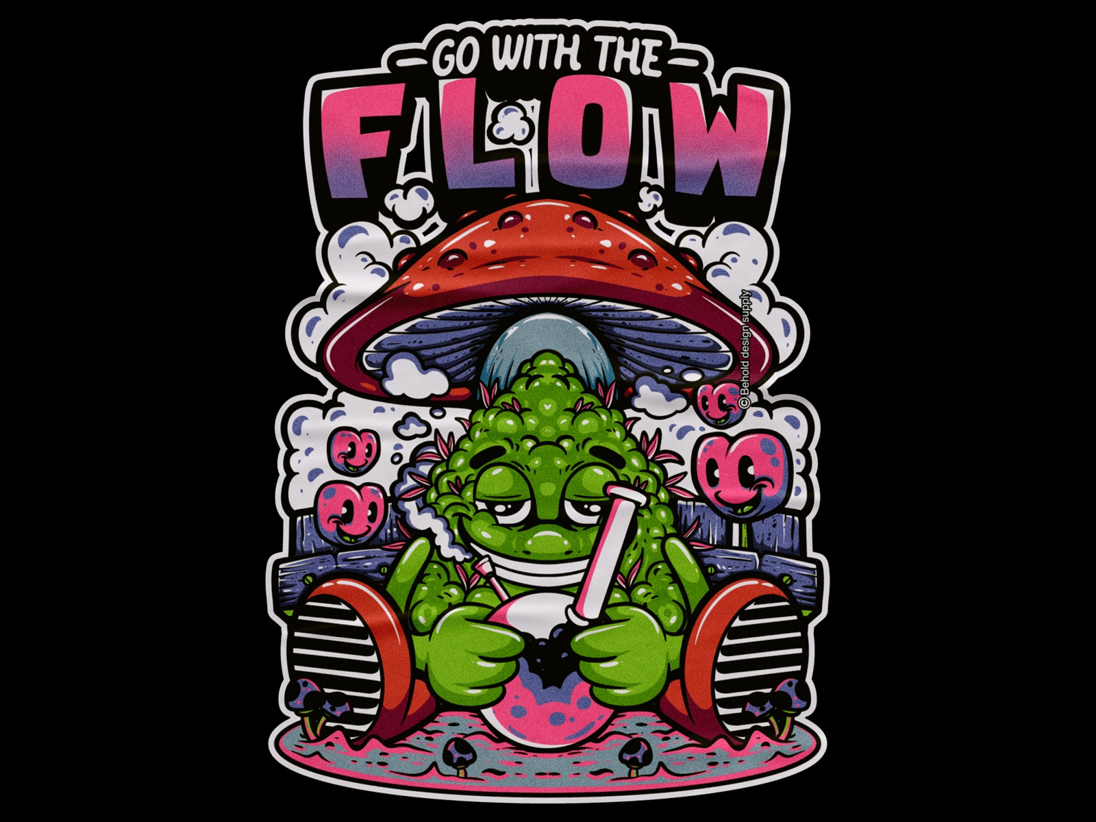 GO WITH THE FLOW - artwork by Behold Design Supply on Dribbble