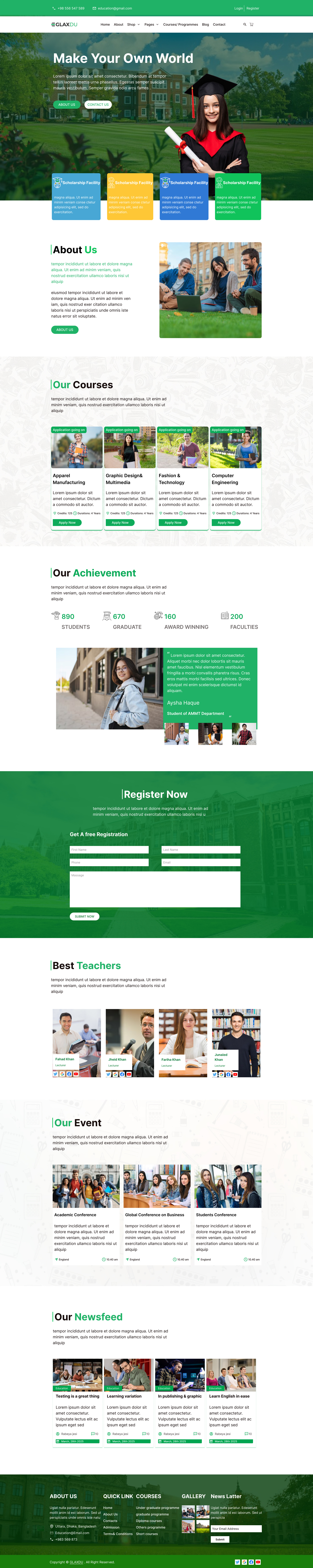 University Education designs, themes, templates and downloadable ...