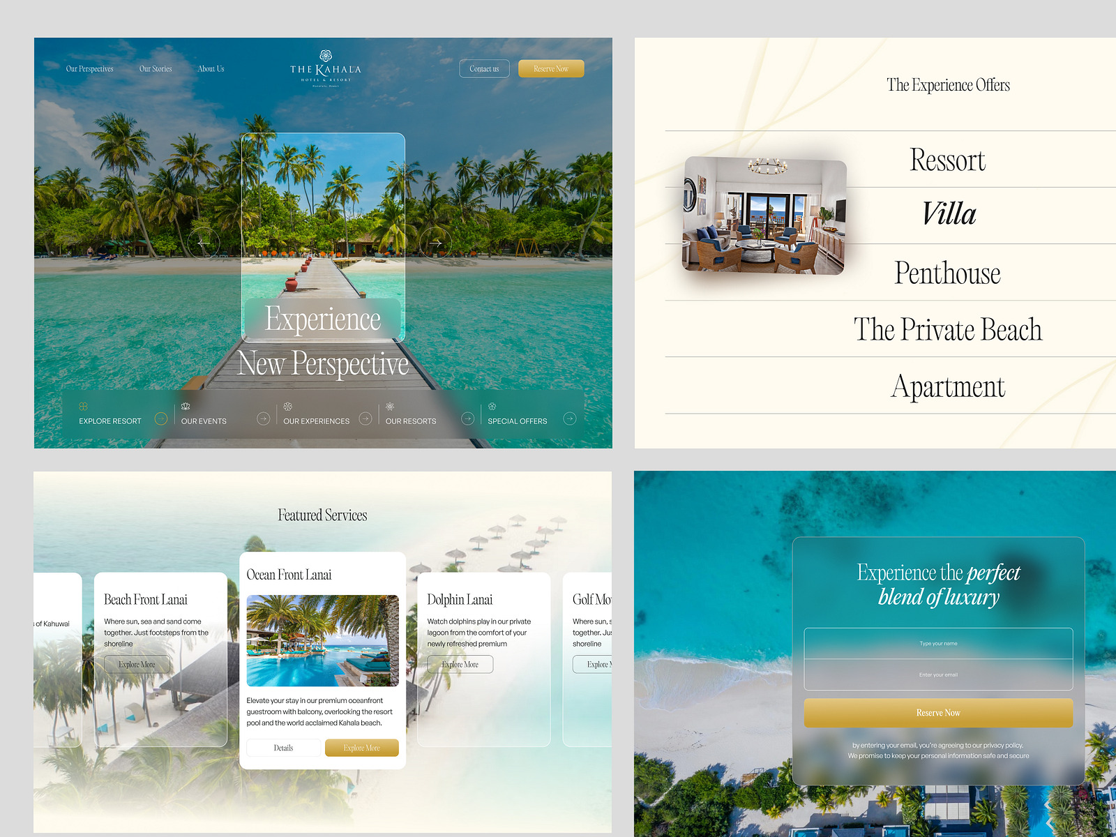The Kahala Hotel & Resort - Website Redesign by Plainthing UI for Plainthing Studio on Dribbble