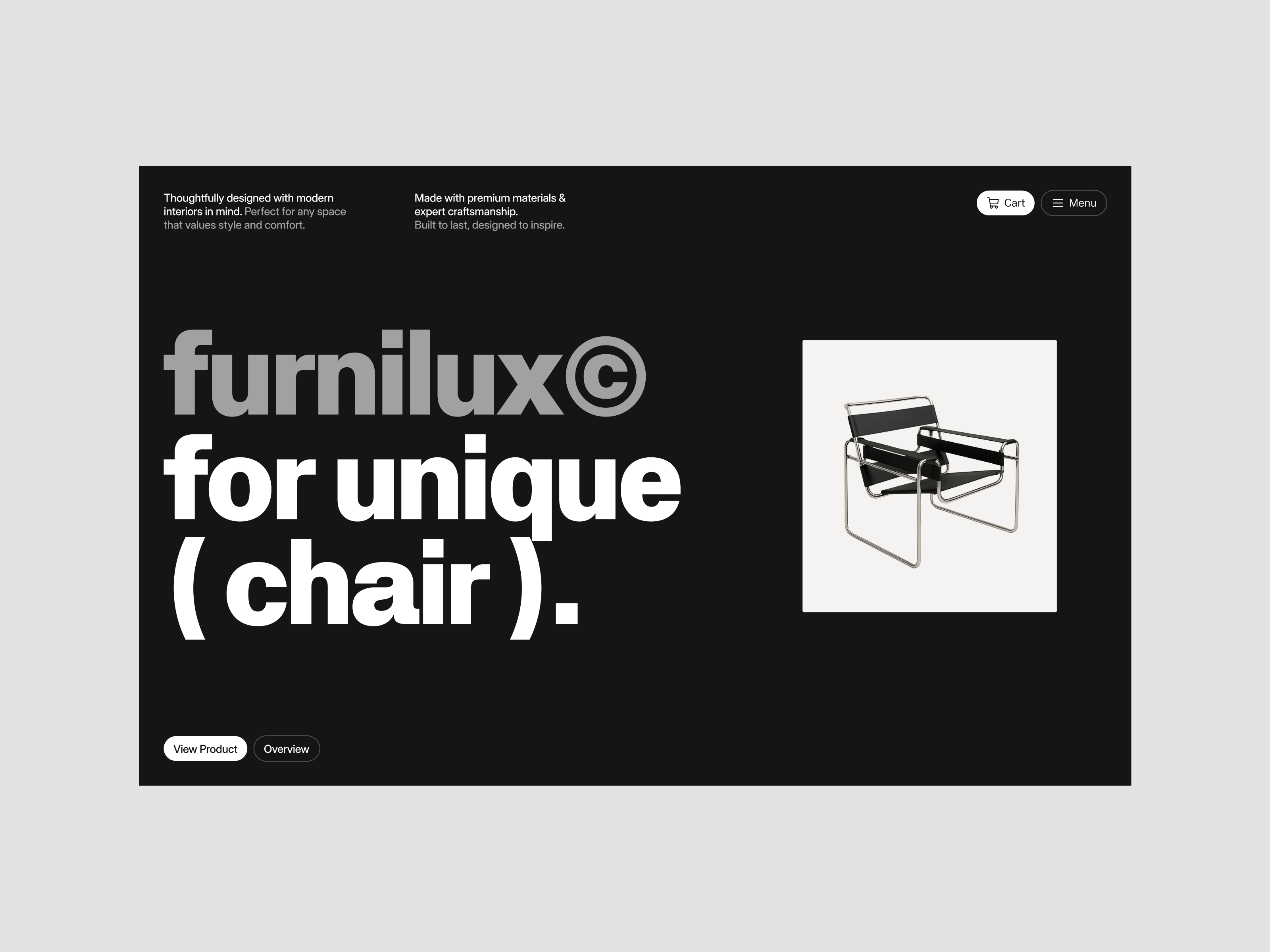 Landing Furniture (Furnilux) by Haqqi Ilmiawan for Kretya Studio on ...