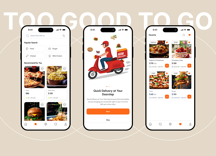 Food Delivery - Mobile App Design by SHEIKH NAEEM on Dribbble