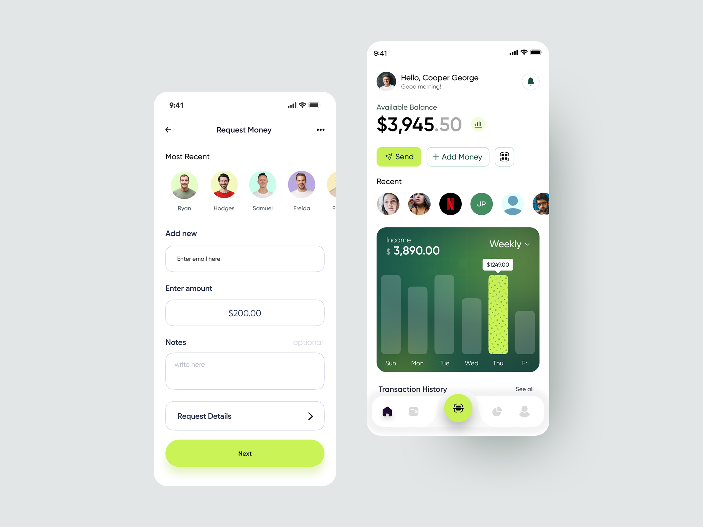 Personal Finance Mobile Banking App by Ofspace UX/UI on Dribbble