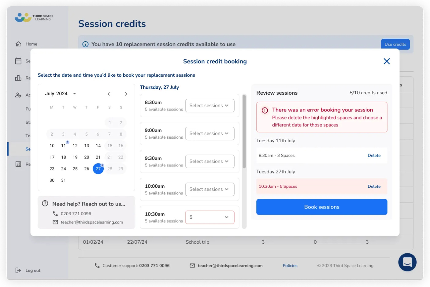Session Credits Booking System – Scheduling Flow Redesign by Deeghayu ...