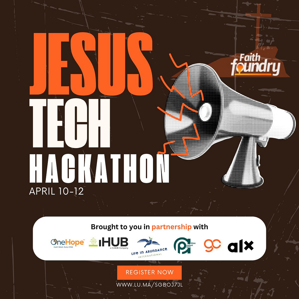 Jesus Tech Hackathon poster by William Maina on Dribbble
