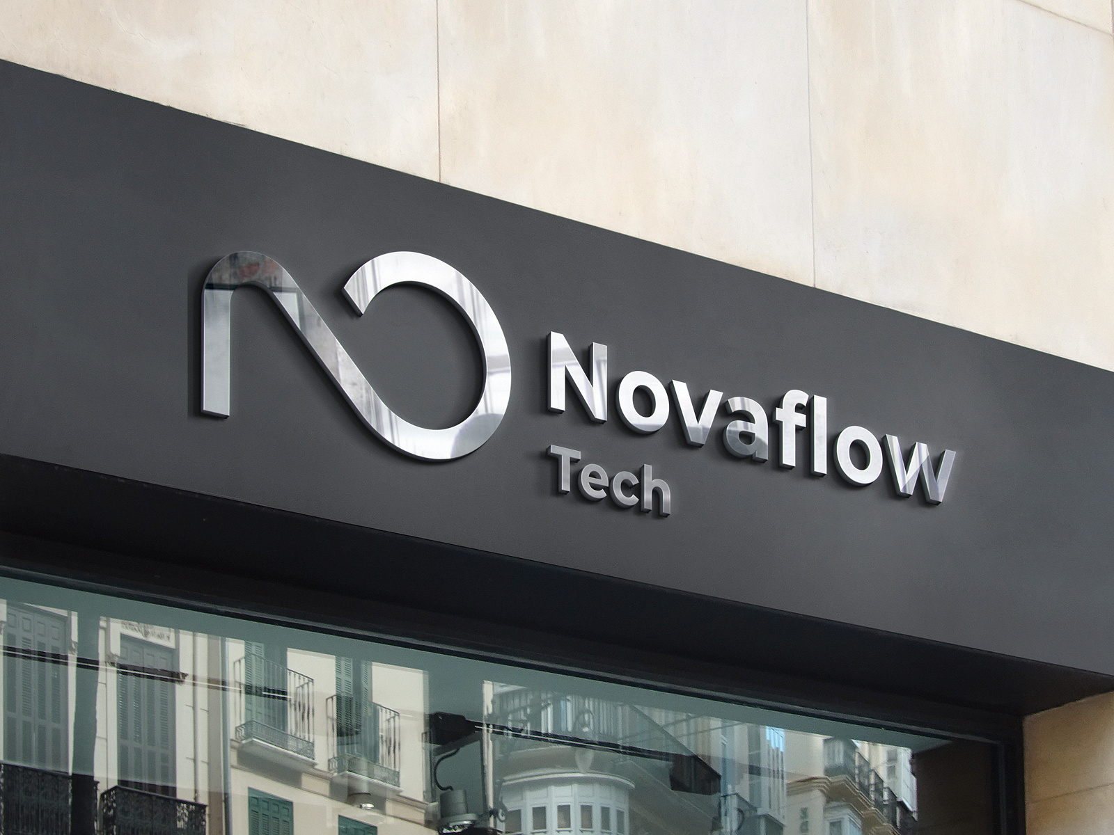 Novaflow Tech logo design by Ferdows Salehy on Dribbble