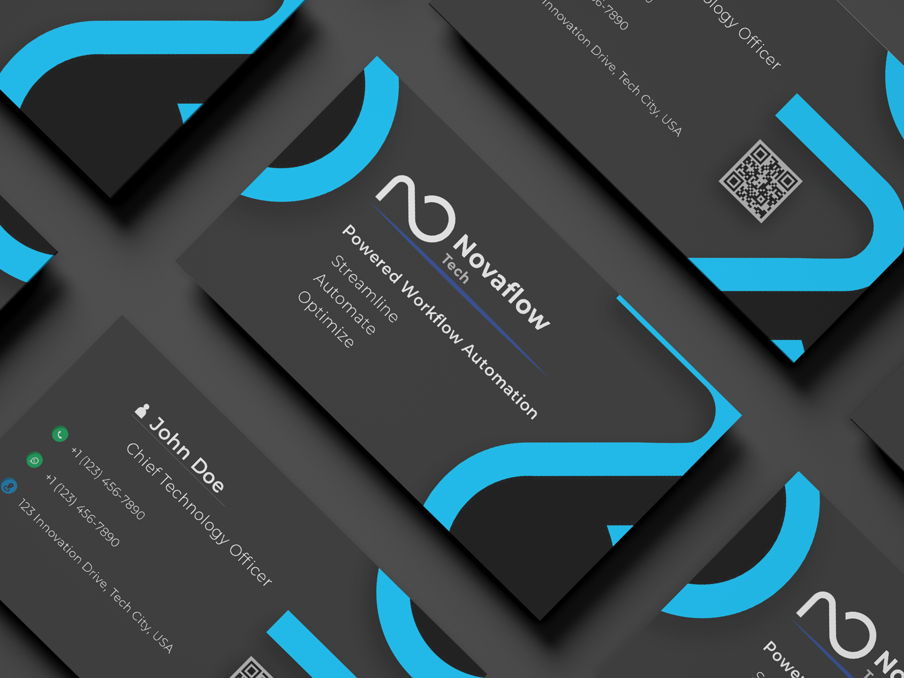 Novaflow Tech logo design by Ferdows Salehy on Dribbble