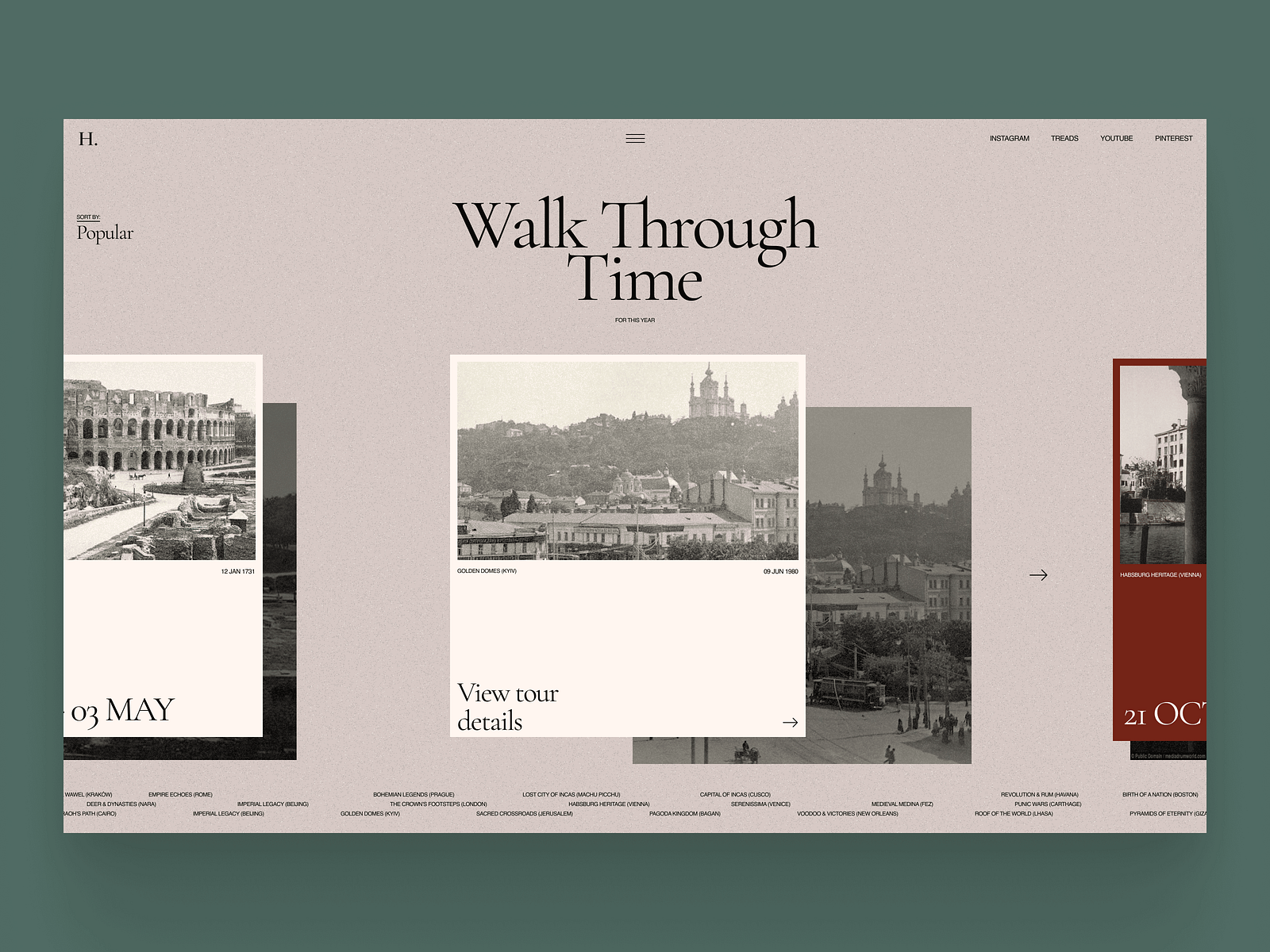 Travel Website Design by Kyrylo Soliar for SOLAR Digital on Dribbble
