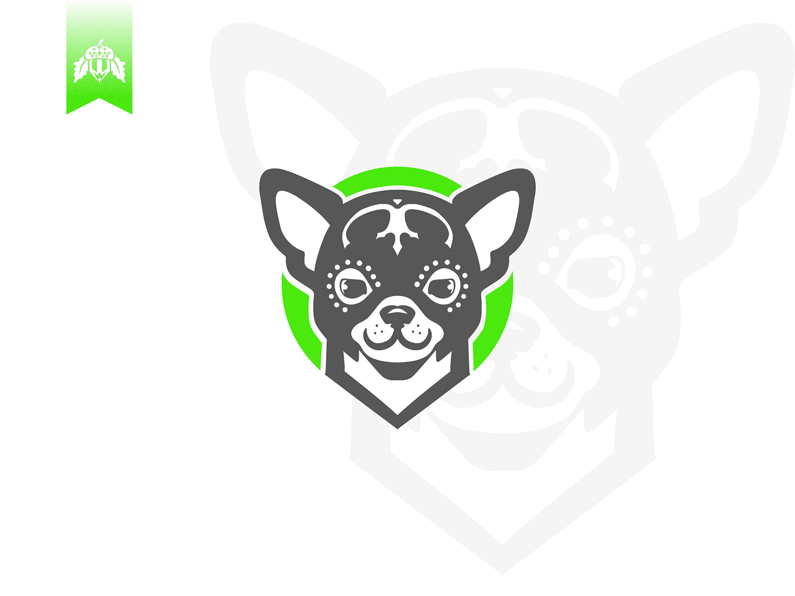 El Doggo “ logo of a Chihuahua wearing a Mexican wrestling mask" by ...