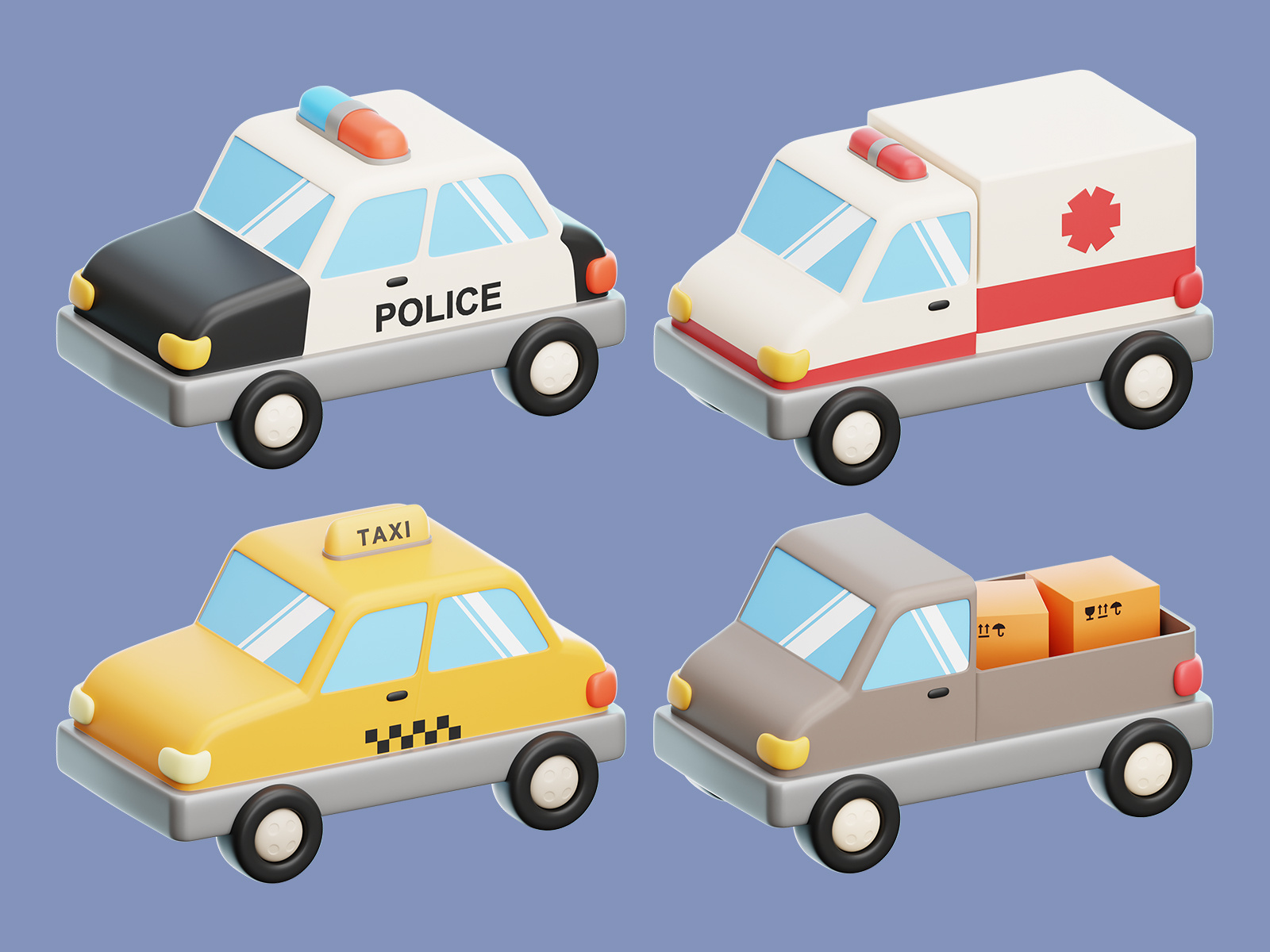 Transportation 3D Icon Pack by Candra Raharjo on Dribbble