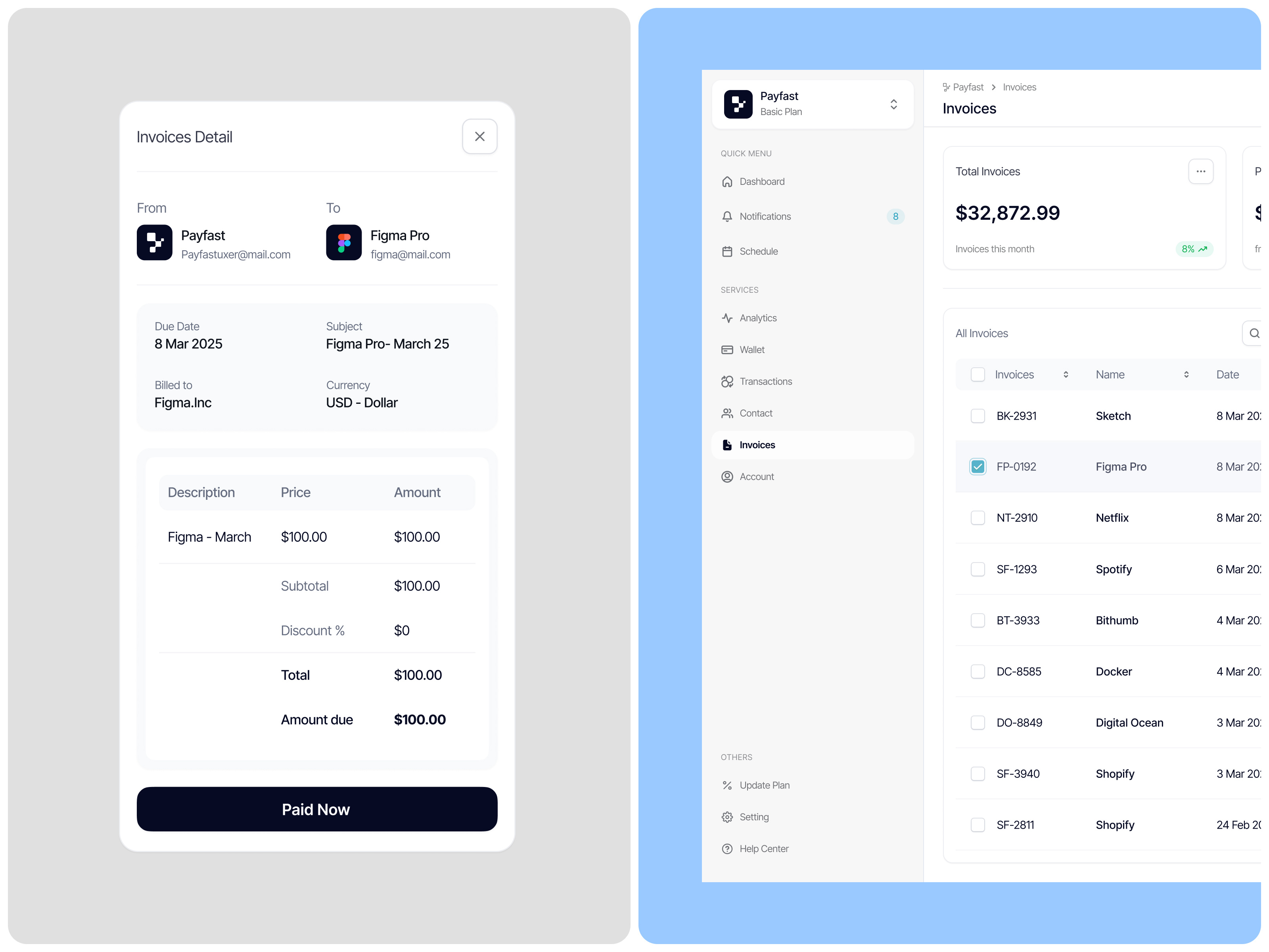 Payfast - Payment & Invoice by Barly Design for Uxerflow on Dribbble