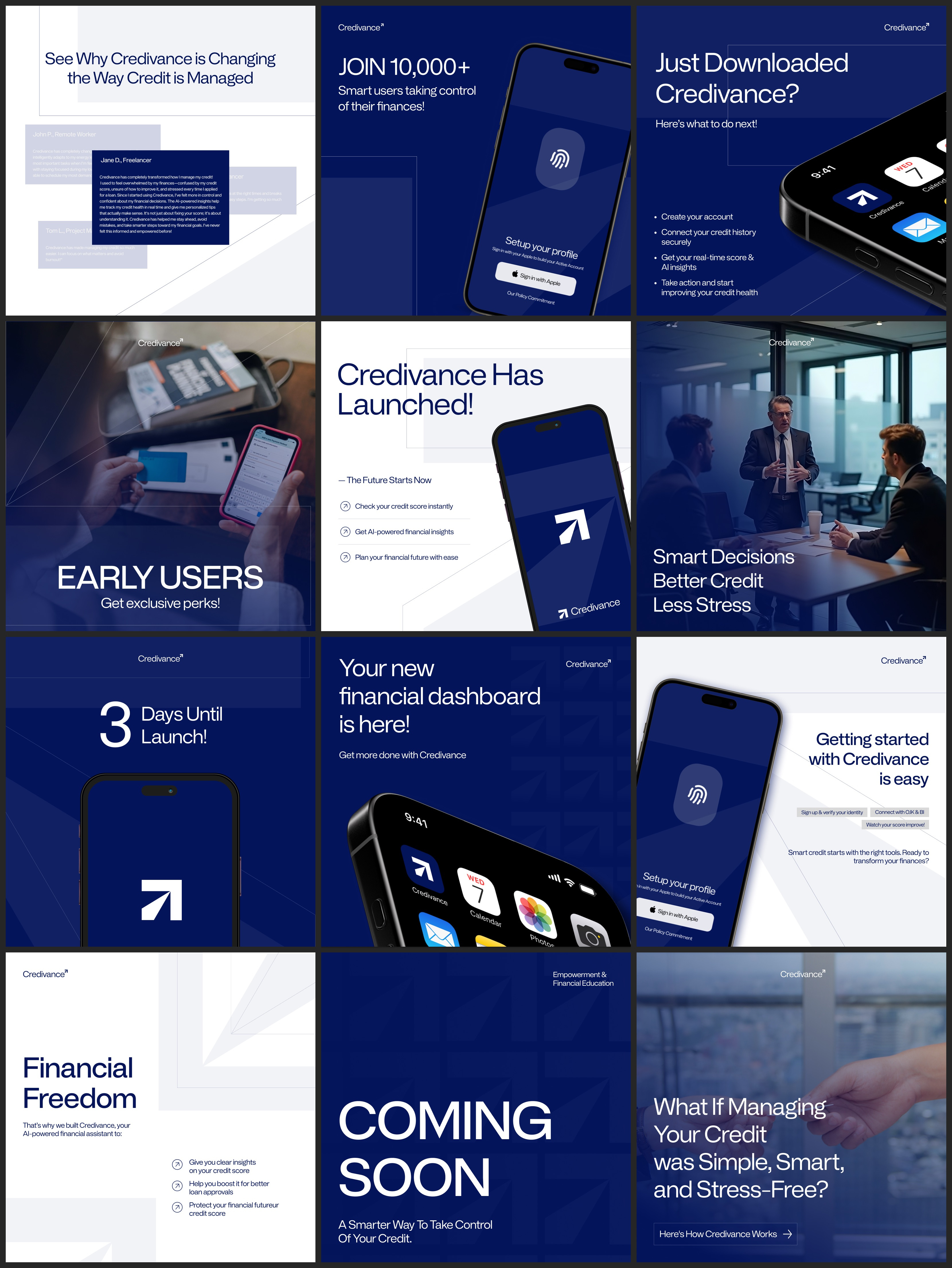 Credivance - AI Financial App - Social Media Instagram Design by LAIN ...