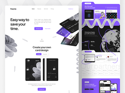 Fraone - Credit Card Landing Page by Ahmad Dimas 🞾 for Nija Works on ...