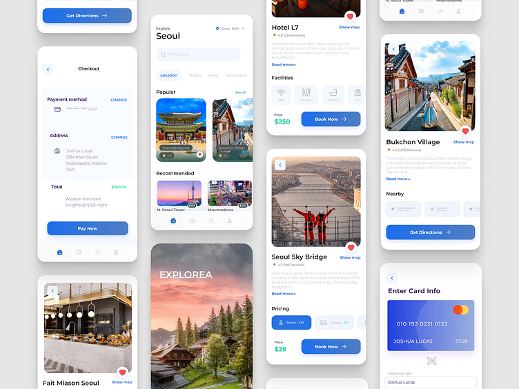 Explorea - Travel App by Joshua Mormino on Dribbble